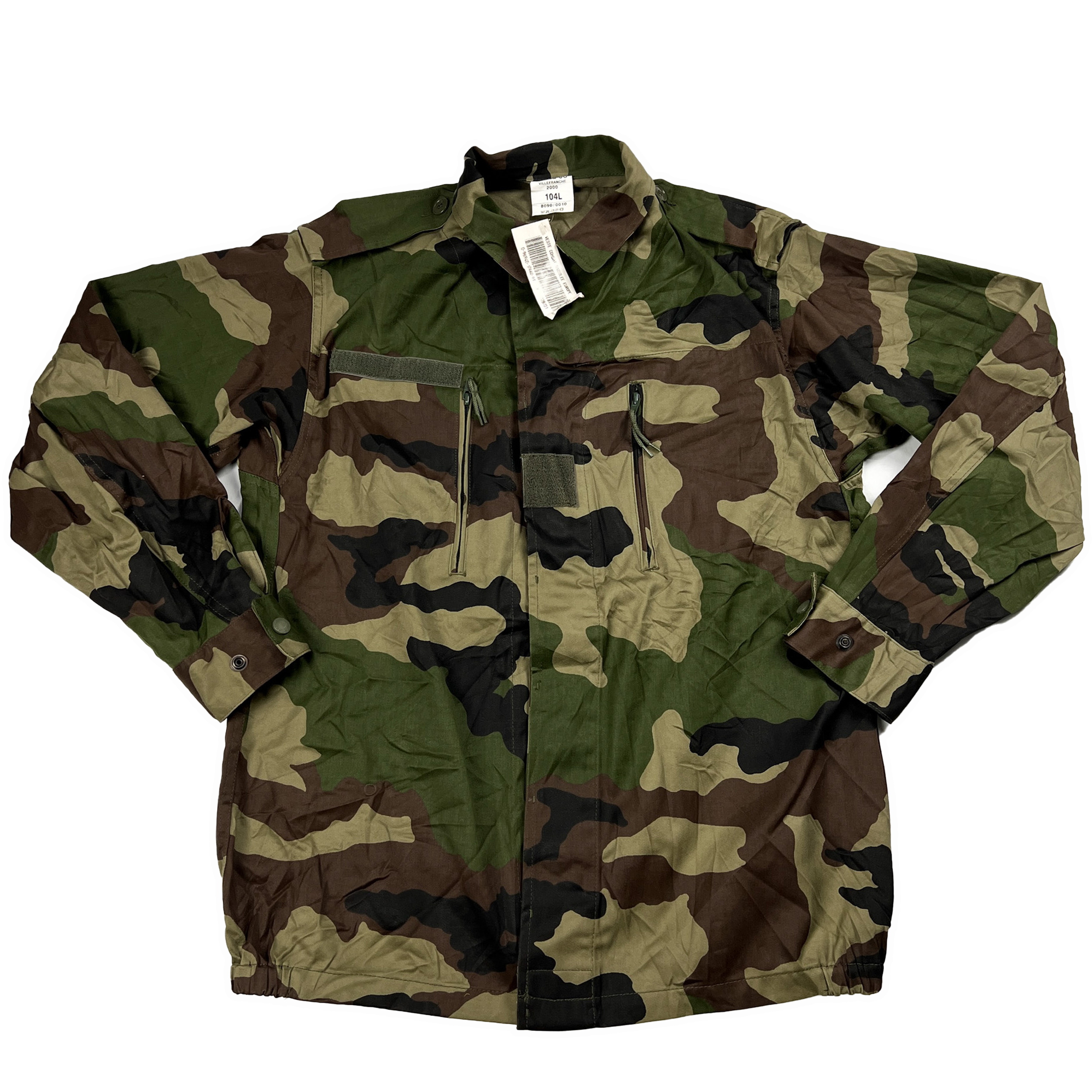 Military jacket Genuine French army F2 combat fatigue CE camo Vintage ...