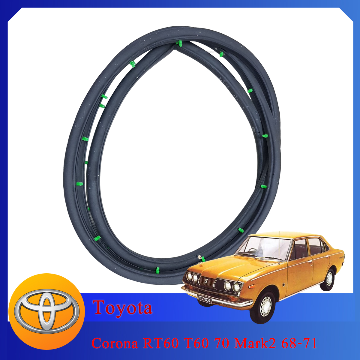 Toyota Corona RT60 T60 70 Mark2 Year 1968-1971 4 Door Rubber Moulding ...