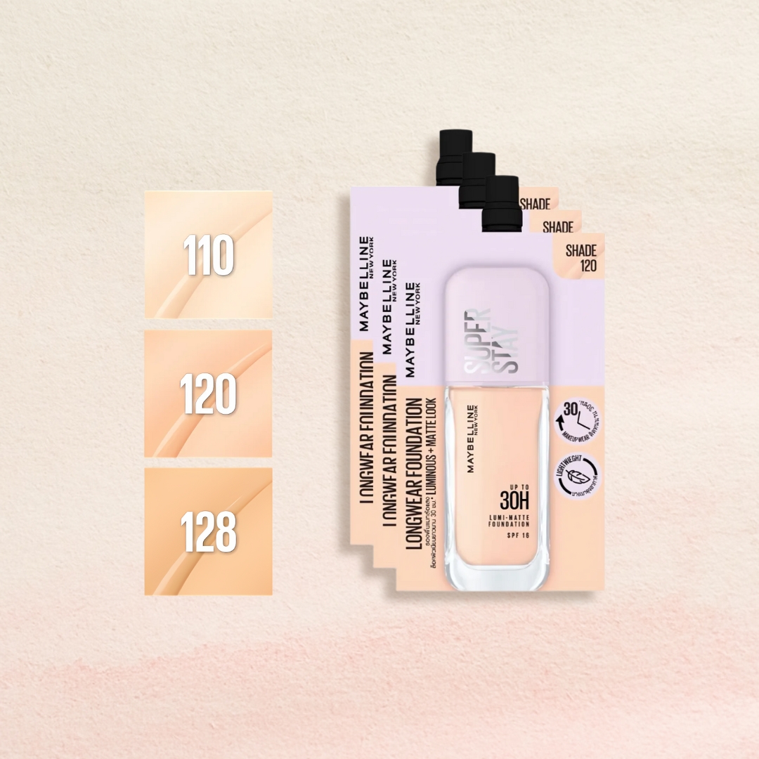 Maybelline [1 Sachet] Superstay Lumi-Matte Foundation | Shopee Malaysia