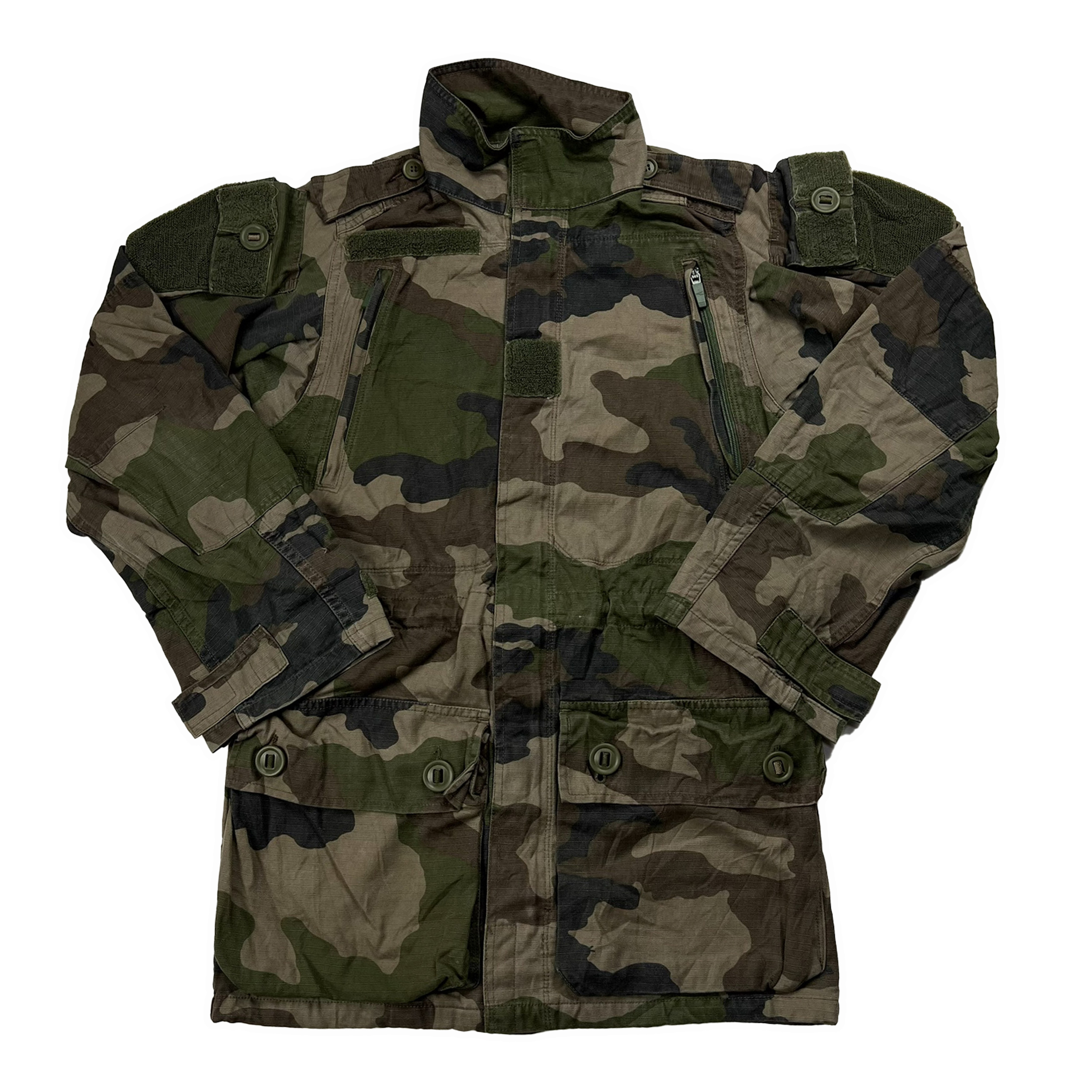 Hiking Jacket Genuine French Army CCE SF Woodland Camo Combat Smock ...