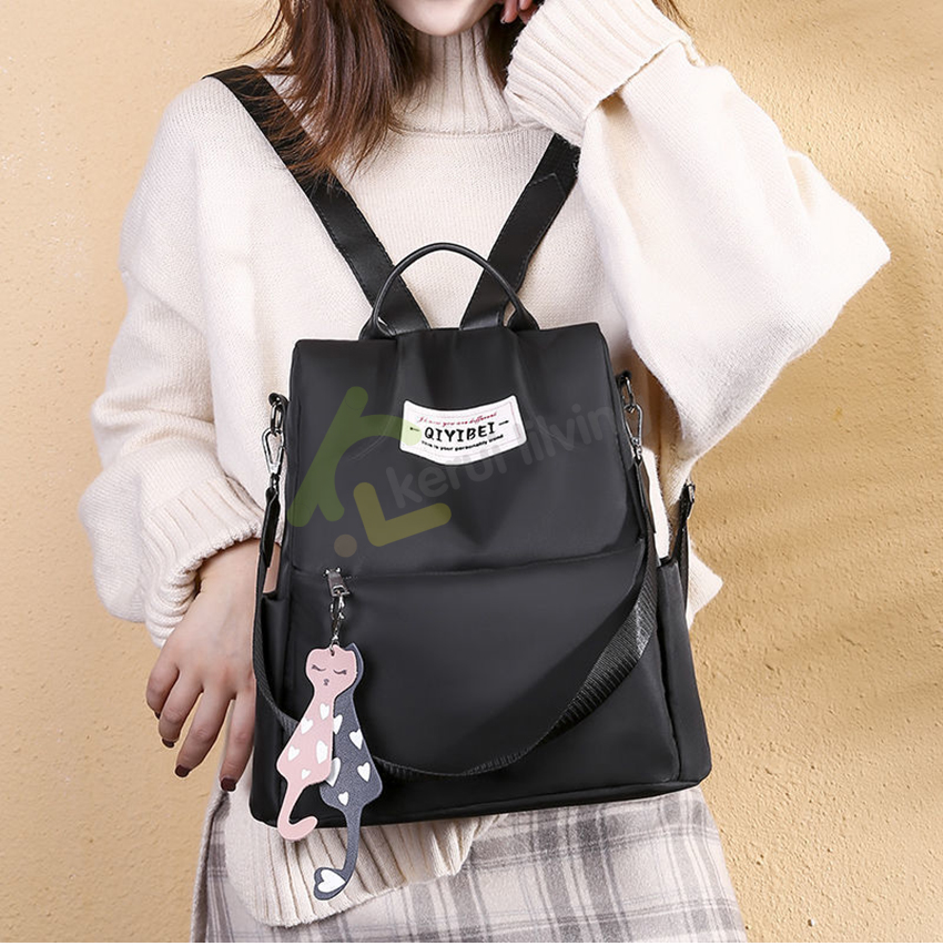 RYBACK Large Backpack With Side And Front Compartments Korean Style ...