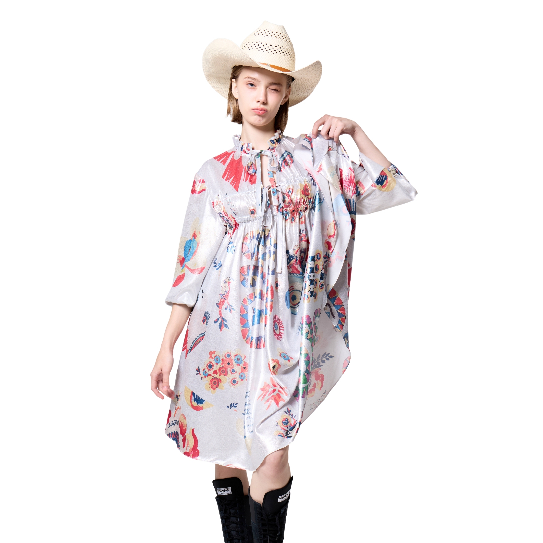 ISSUE AW2024 SAMSARA SHORT DRESS SILVER | Shopee Malaysia