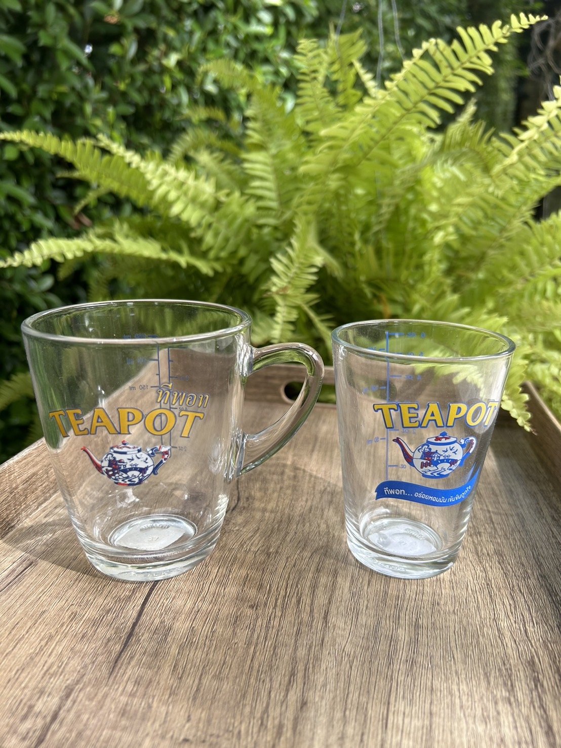 Tea Pot Measuring Cup There Are 2 Sizes To Choose From Blue Scale 6 Oz ...