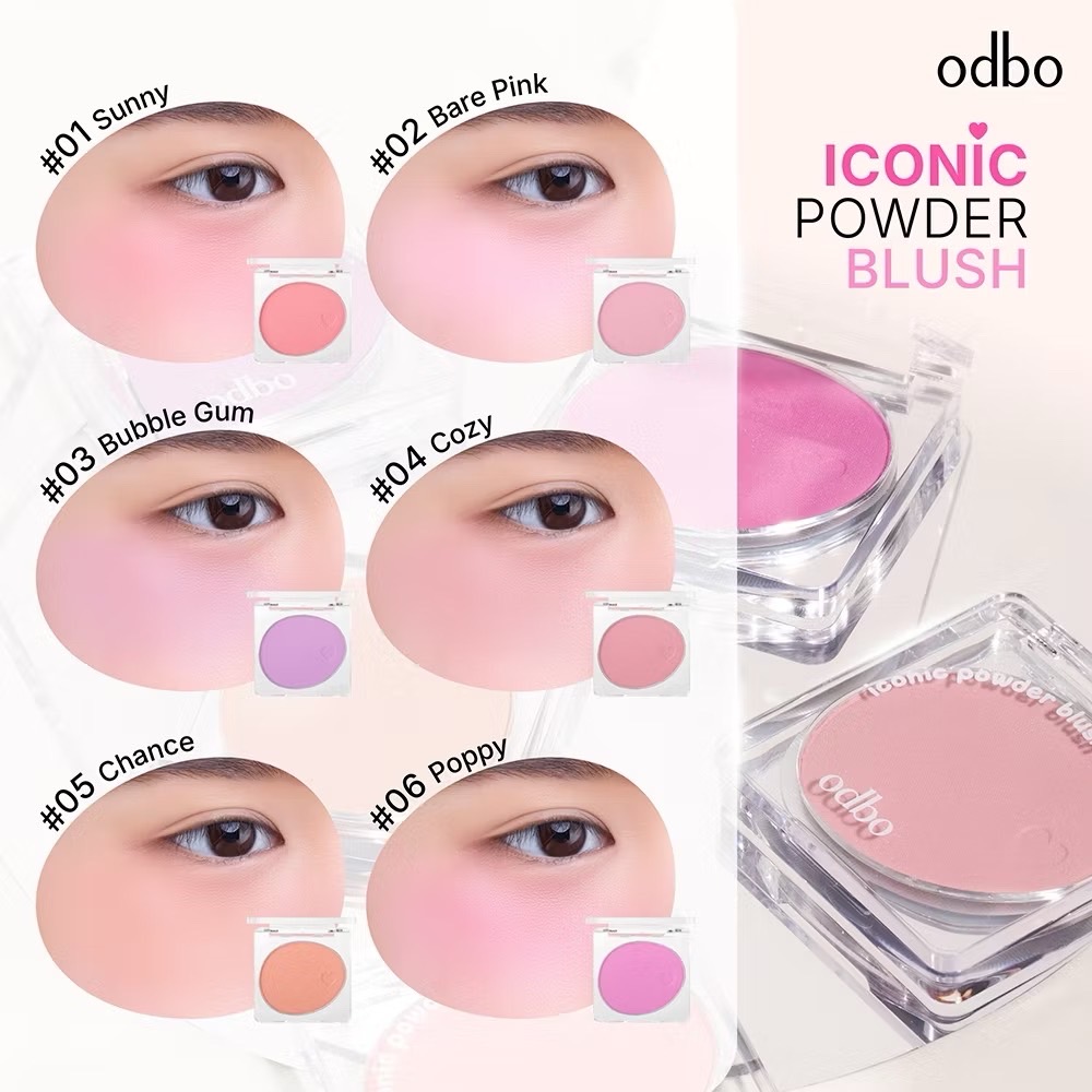 ODBO Iconic Powder Blush OD1325 | Shopee Malaysia
