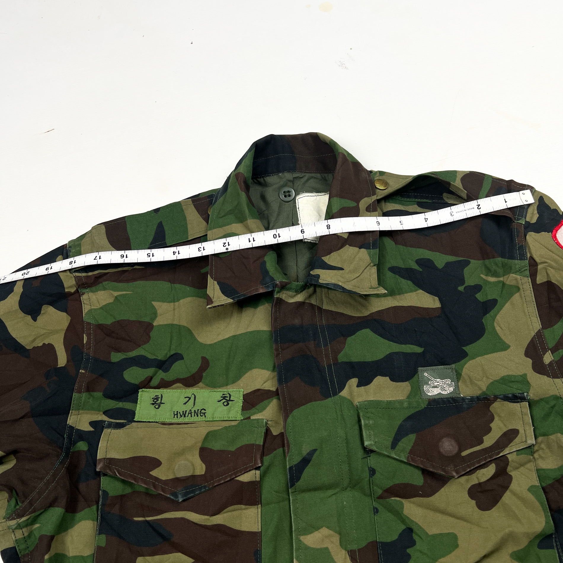Hiking Jacket Vintage Original South Korea Military M90 woodland camo ...