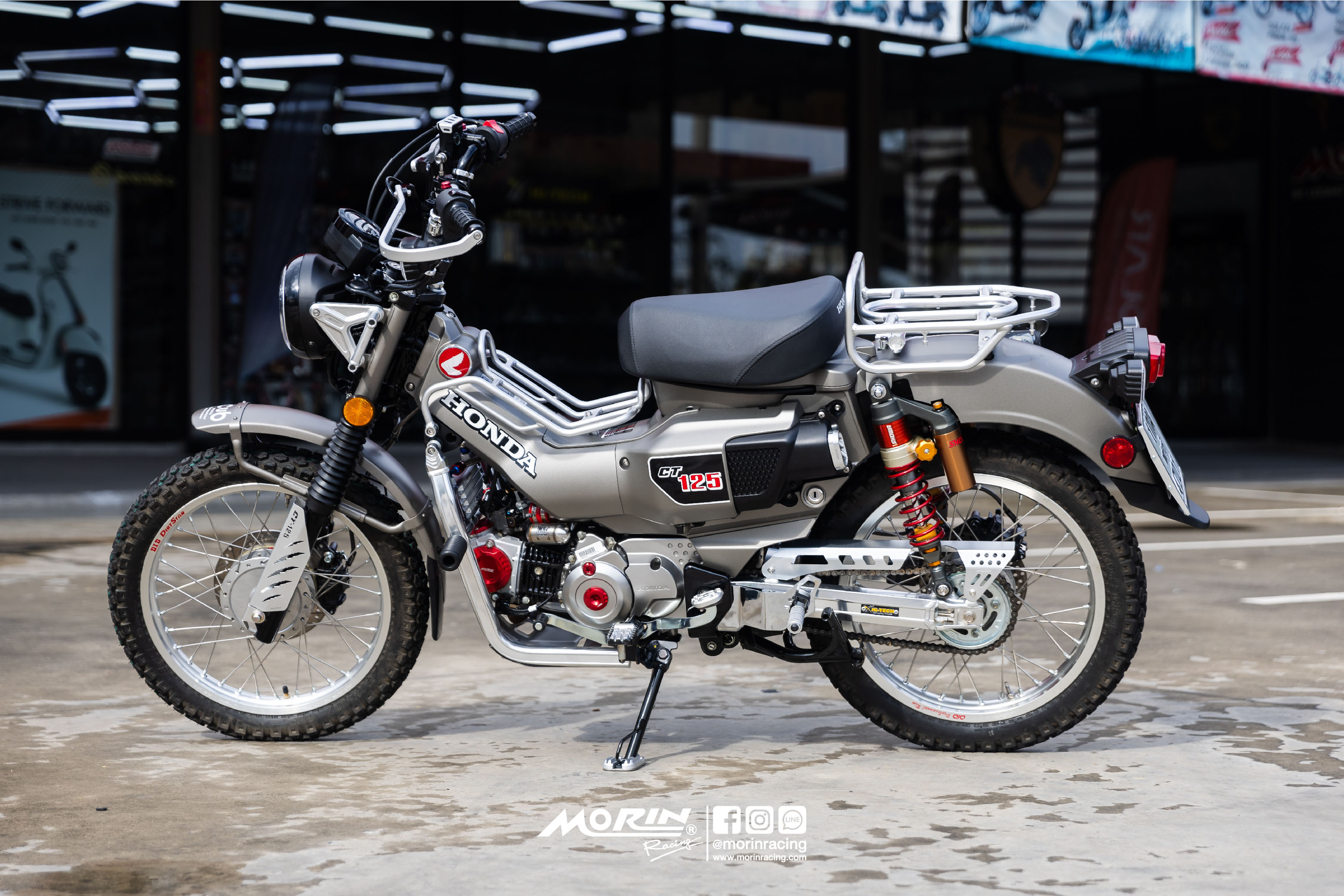 MORIN Headlight Bracket Set HONDA CT125 With Handle Complete Aluminum ...