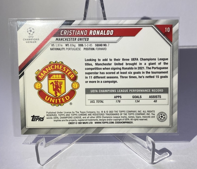 Cristiano Ronaldo CR7 2022 Football Player Card | Shopee Malaysia