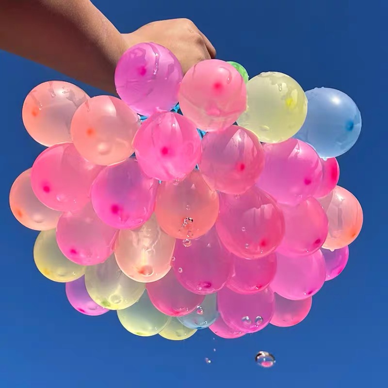 111 Water Balloons (1 Pack 3 Bouquets) Singing Head With Rubber Straps ...