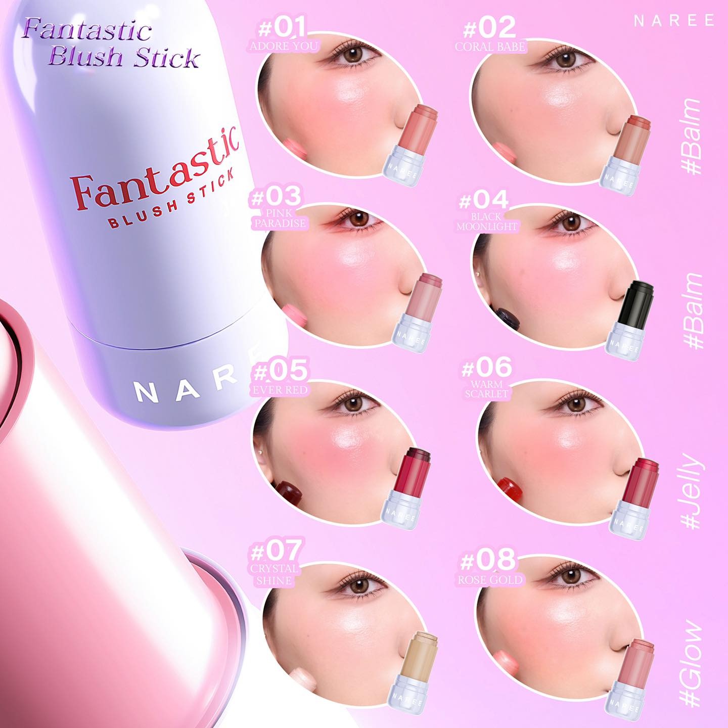 NAREE-Fantastic Blush Stick Balm | Shopee Malaysia