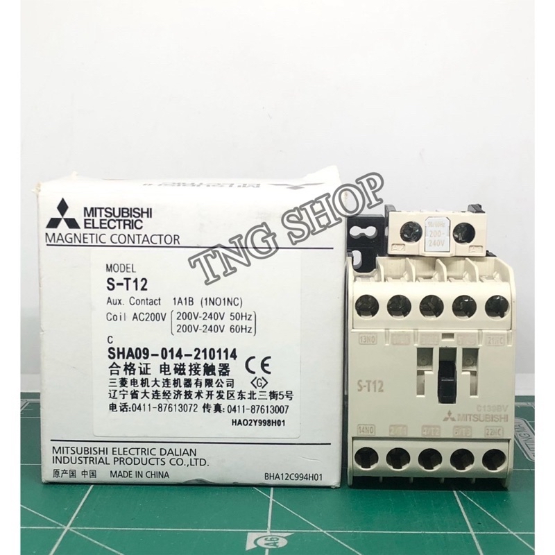 S-T12 ST12 lth = 20A 220VAC MITSUBISHI Brand MAGNETIC CONTACTOR (New) | Shopee Malaysia