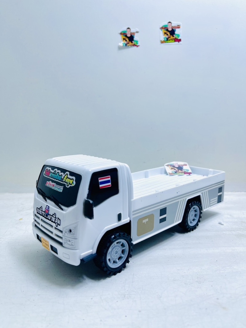 Cargo Truck Racing Car With Wheels And A Yard. The Is Made Of Strong ...