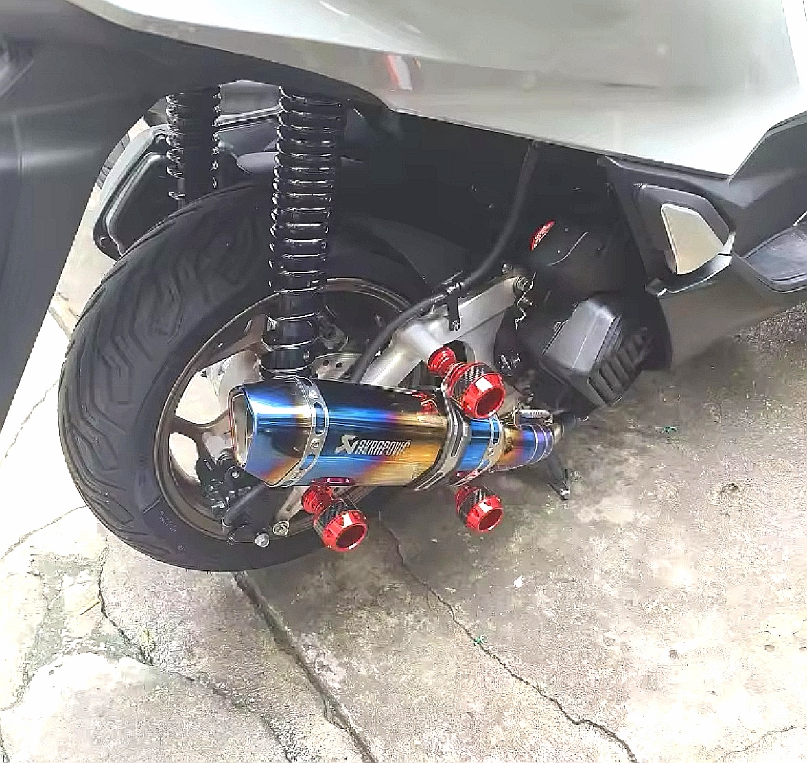 Ak14 Inch Exhaust Rainbow Mslaz R15 PCX CLICK DRONE WAVE CB CBR SONIC ...