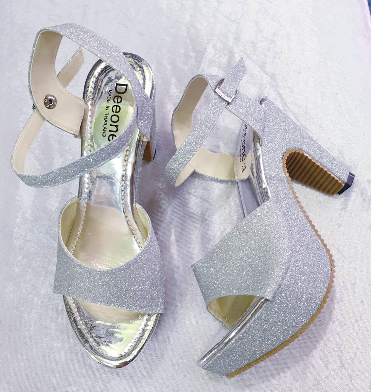 4 Inch High Heel Sandals With Fine Gritter Heel. Plump Feet For Size As ...
