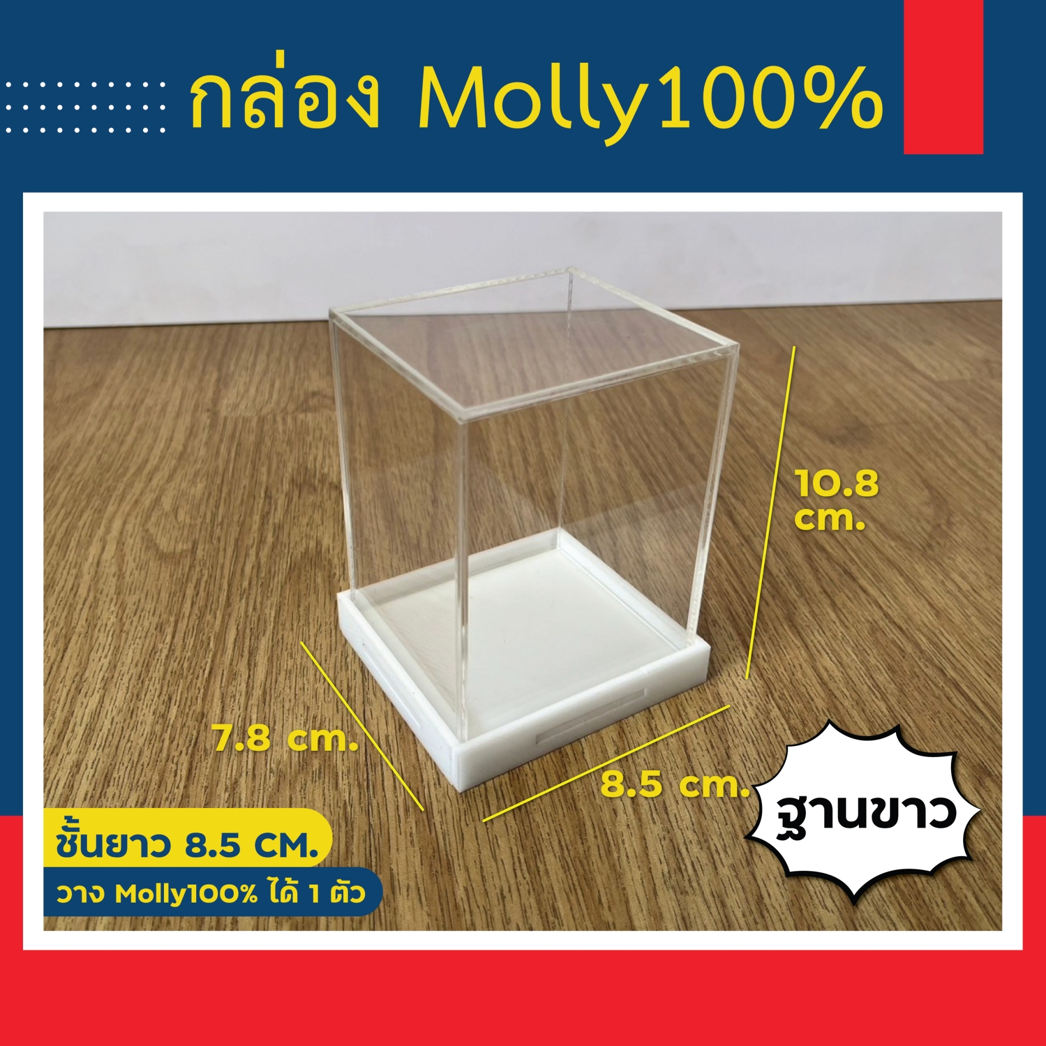 POP MART MEGA SPACE MOLLY 1 Acrylic Box Insert Figure Model Stackable ...