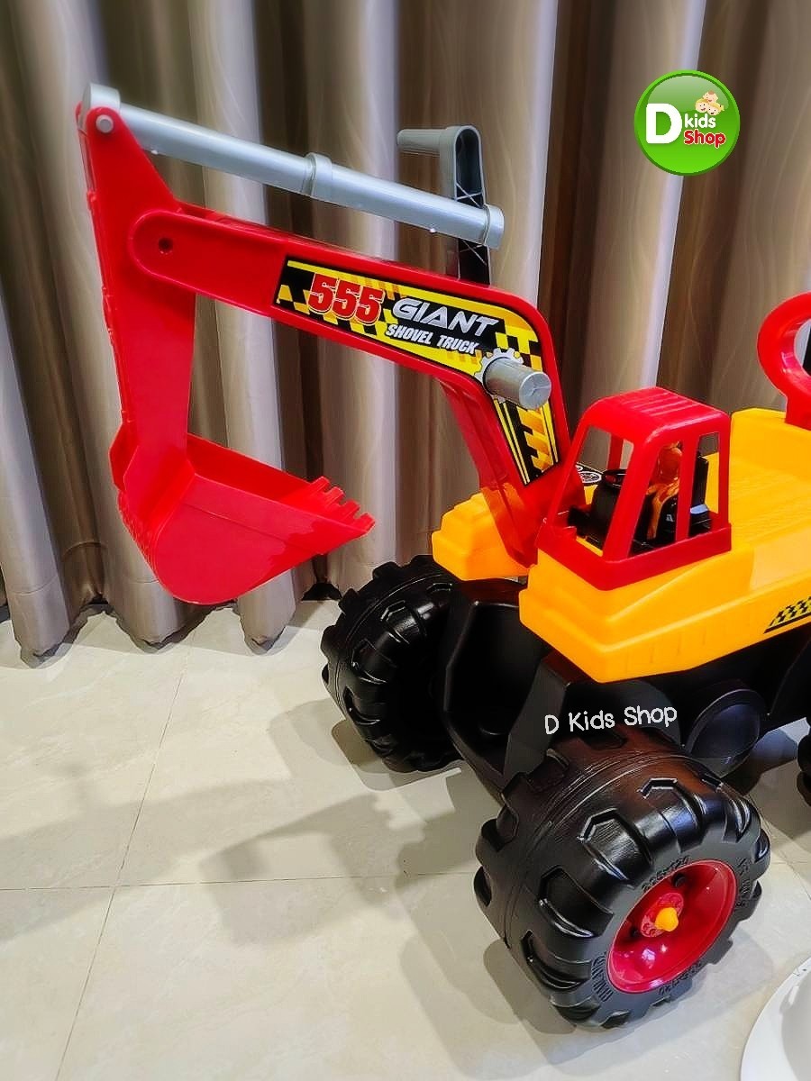 Large Plow With Hat Children's Toys Excavator Child Sitting Soil Rd55 ...