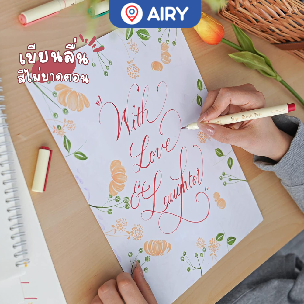 Writech Brush Pen Model W-827 Head Writing Calligraphy Coloring Cutting ...