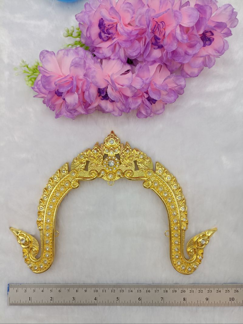 Beautiful Pattern Metal Work Visor To Wear With Thai Dress. | Shopee ...