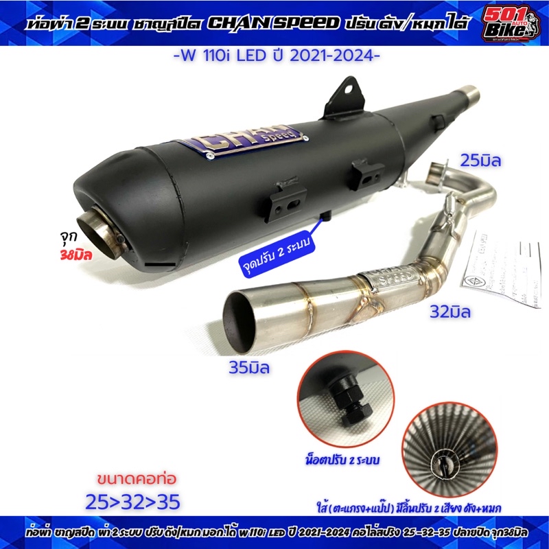 Speed Pipe W-110i LED 2021-2024 Tai Tei Label/Dissection// 2 Spring ...