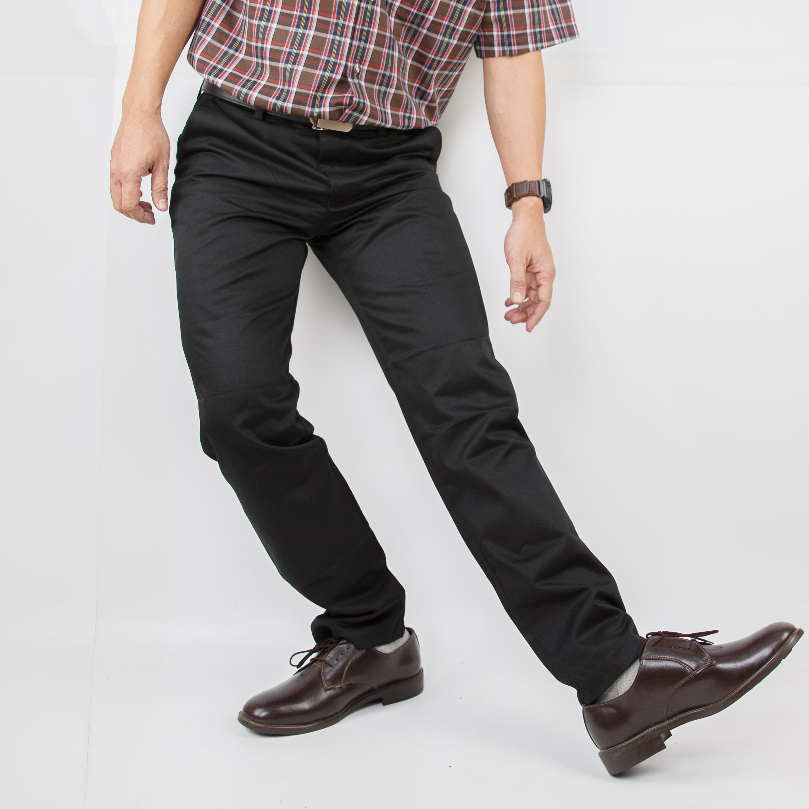 Slacks Long Legs Pants Men's Work Nateephat Brand Velvet Fabric Good ...