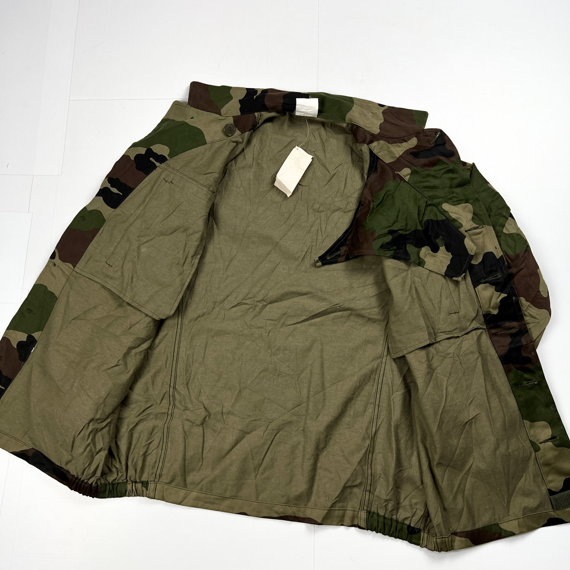 Military jacket Genuine French army F2 combat fatigue CE camo Vintage ...