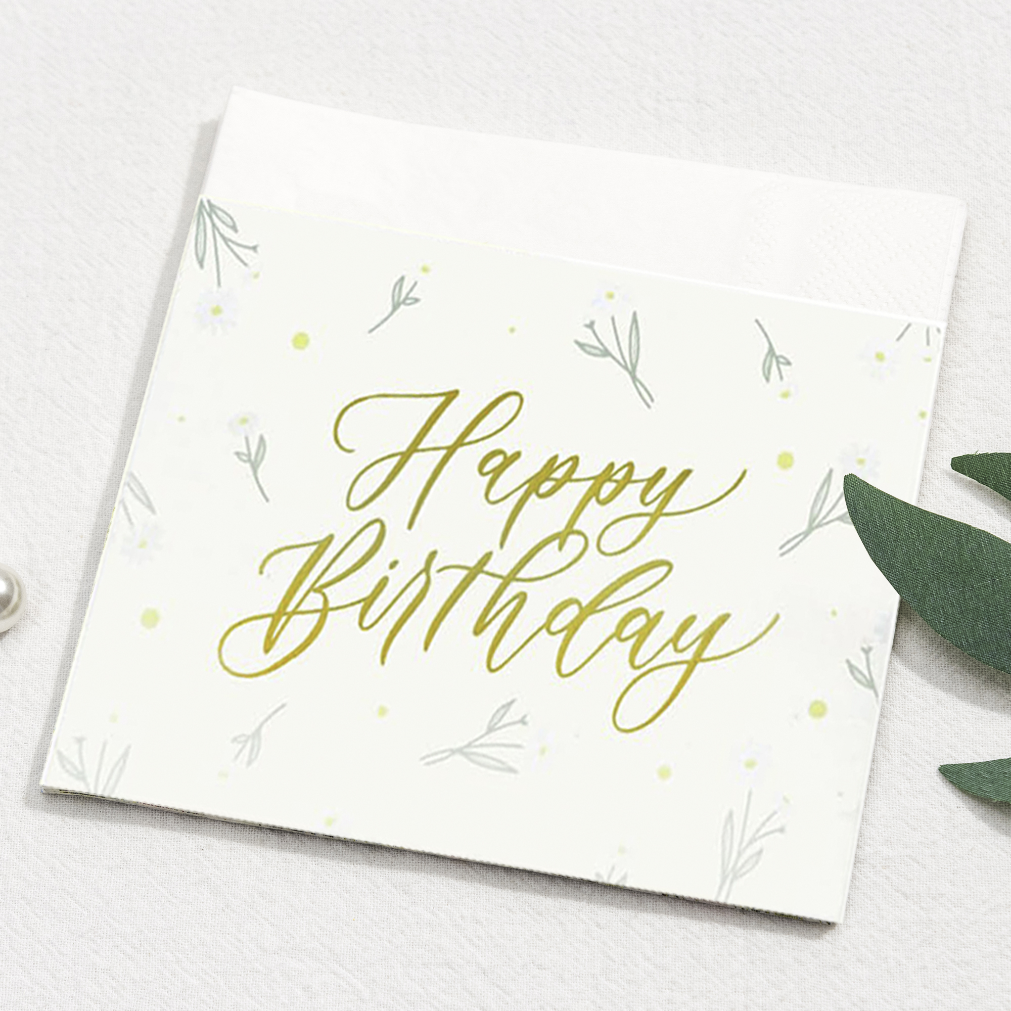 Form 50pcs Wish Card Birthday Greeting Message Bouquet Minimalist Gift ...