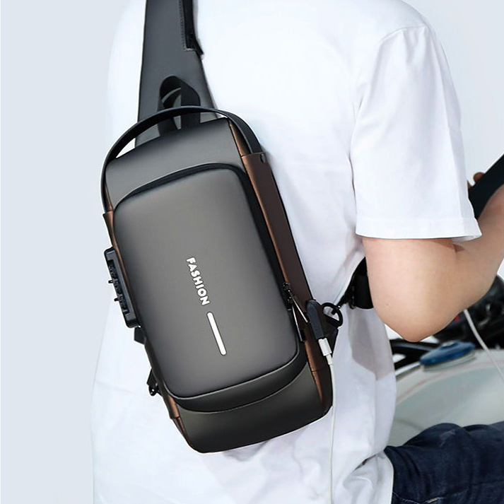 !Anti-Theft Shoulder Bag With Password For Men And Women Motorcycle ...