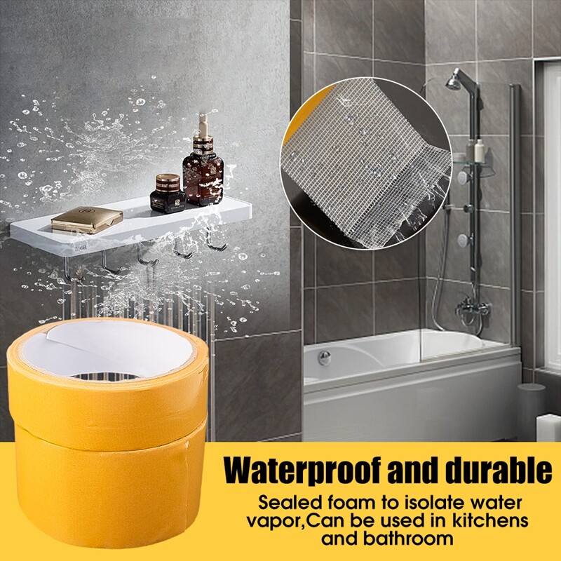 Double-Sided Grid Tape-Heavy-Duty Transparent Mesh-Waterproof Without ...