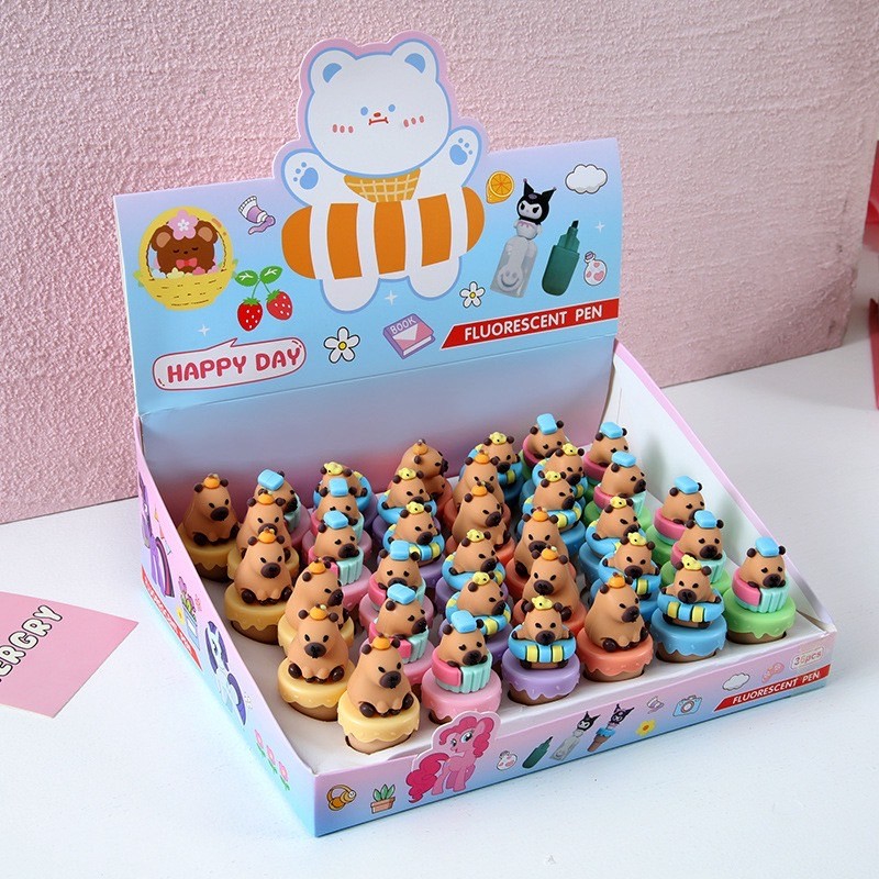 Capybara Highlighter Pen 1 Box Contains 36 Pens. | Shopee Malaysia