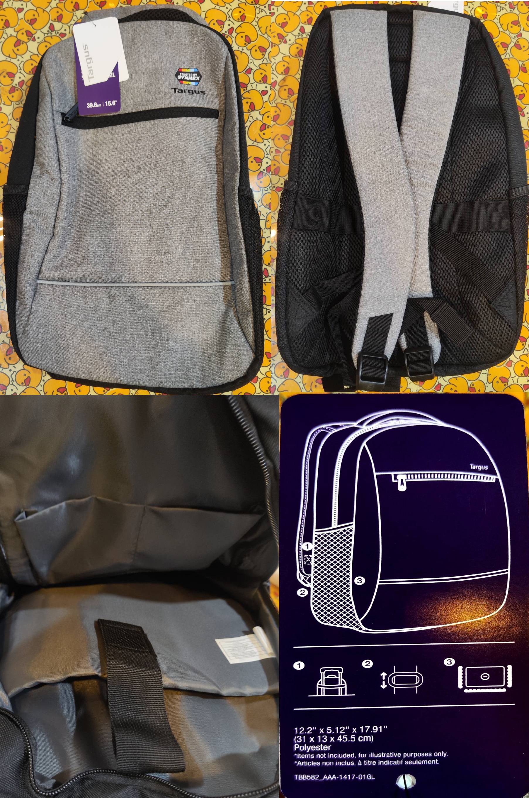 Notebook Bag BACKPACK Size 15.6 TARGUS Model TBB582GLS-70 Lenovo ...