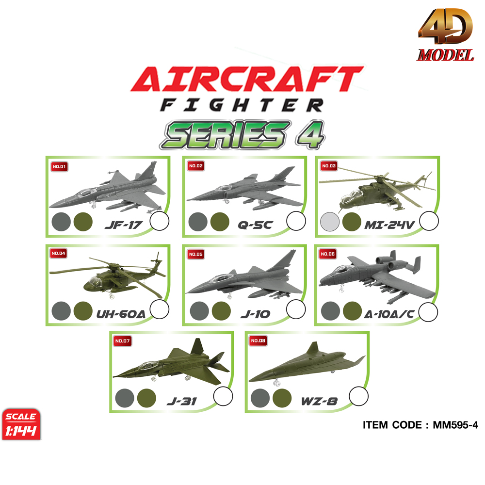 4D MODEL Series 5 Fighter Jet Assembly Is Available In 8 Types 4DModel ...