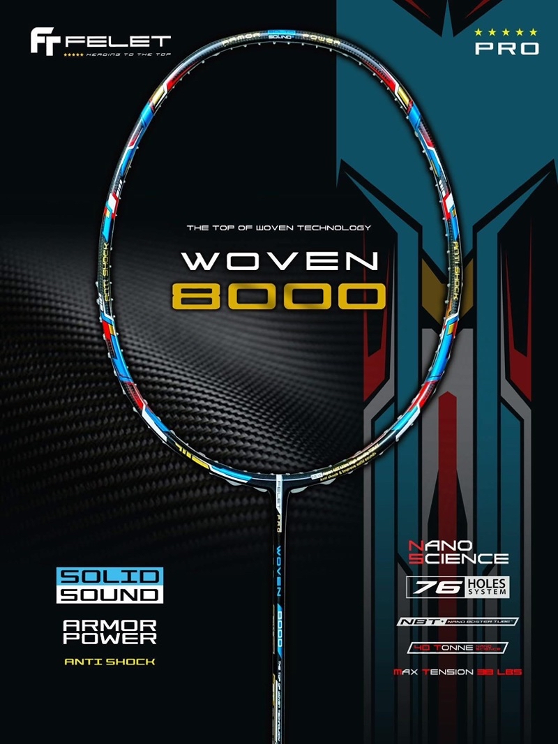Felet Woven8000 With Free Strings + Grip + Bag | Shopee Malaysia