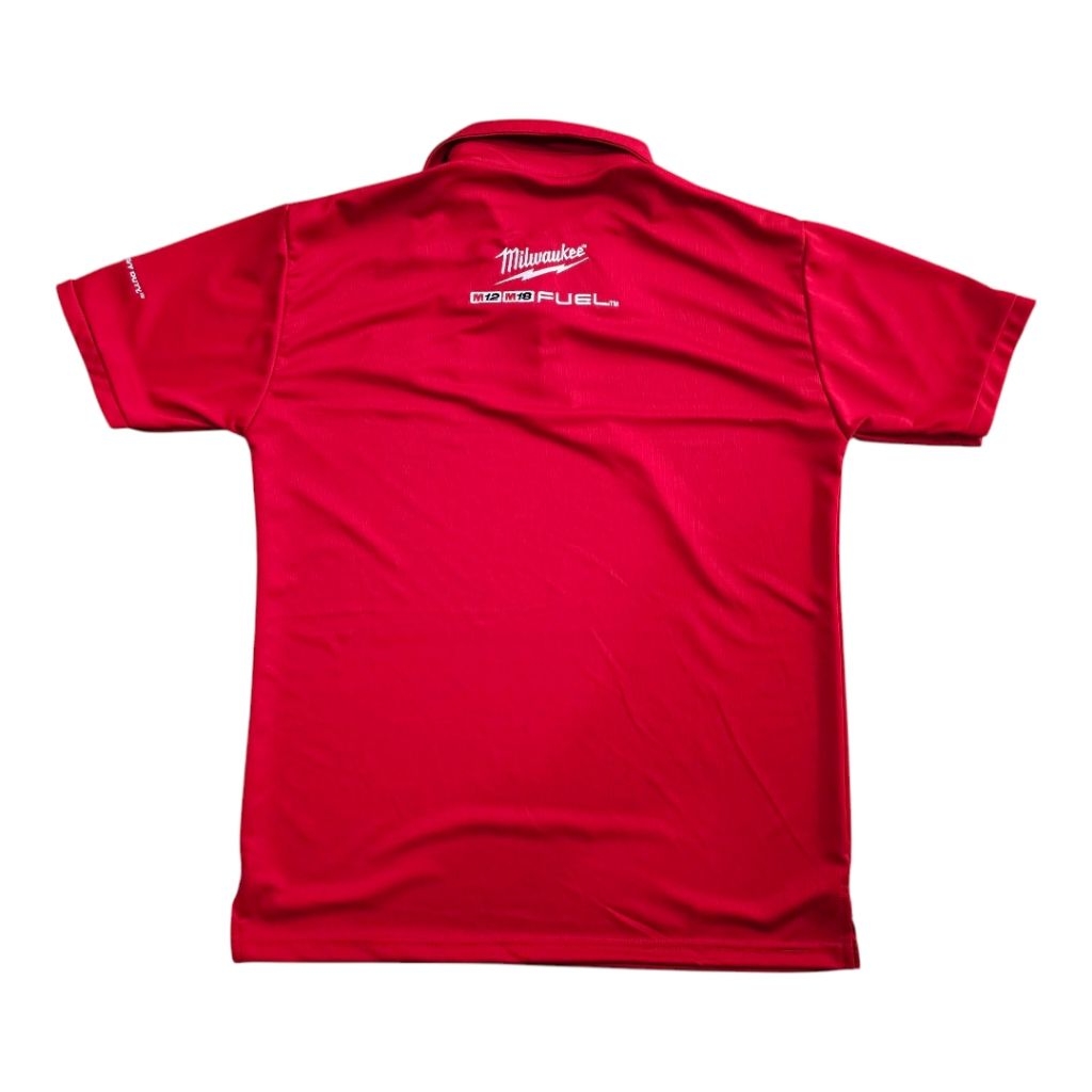 Milwaukee Polo Shirt Red Collar Original Copyright 1 (42 Inches Chest ...