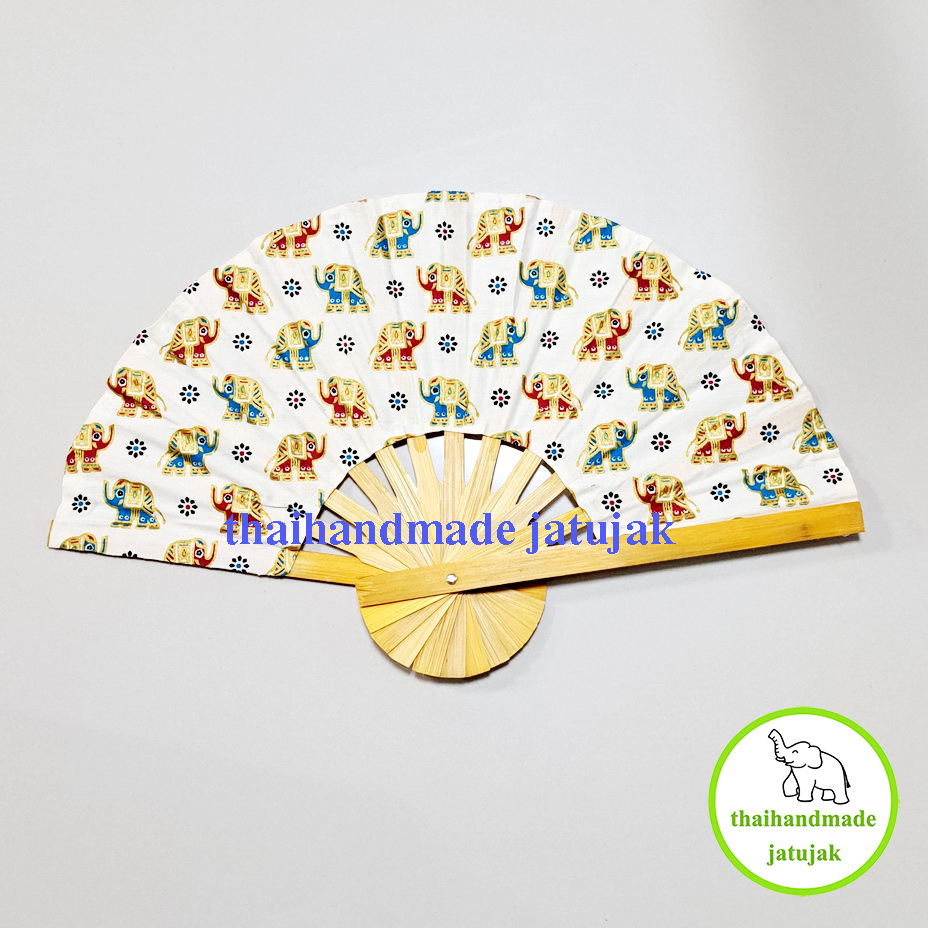 Elephant Fan Beautiful Work Folding Thai 10 Inches | Shopee Malaysia