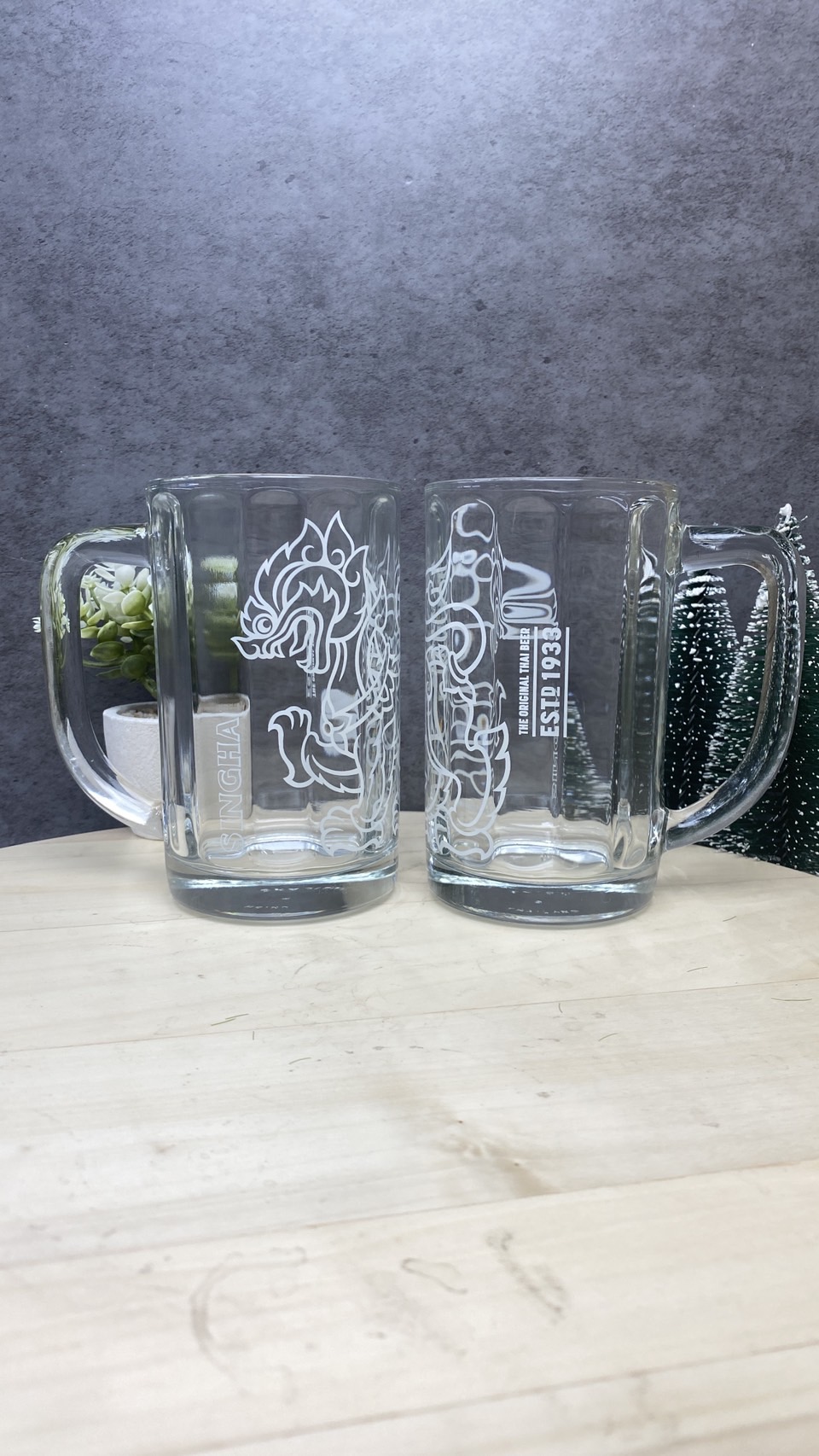 [[Pack 1 Piece]] Singha Beer Glass White Logo 550 ML. | Shopee Malaysia