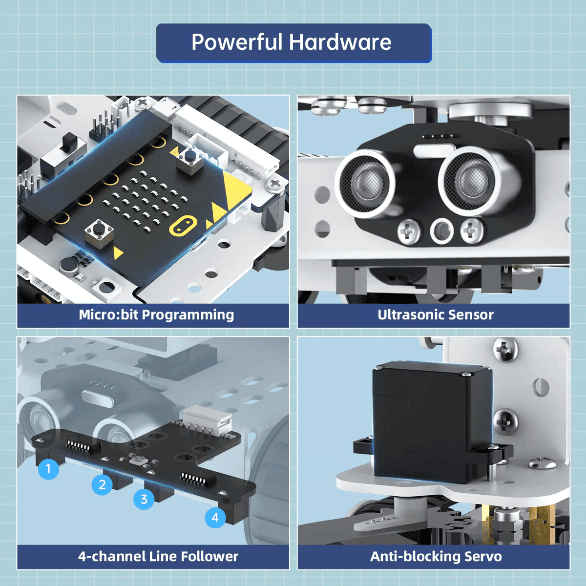 Qtruck Tank Mobile Robot With Gripper (micro:bit Not Included) | Shopee Malaysia