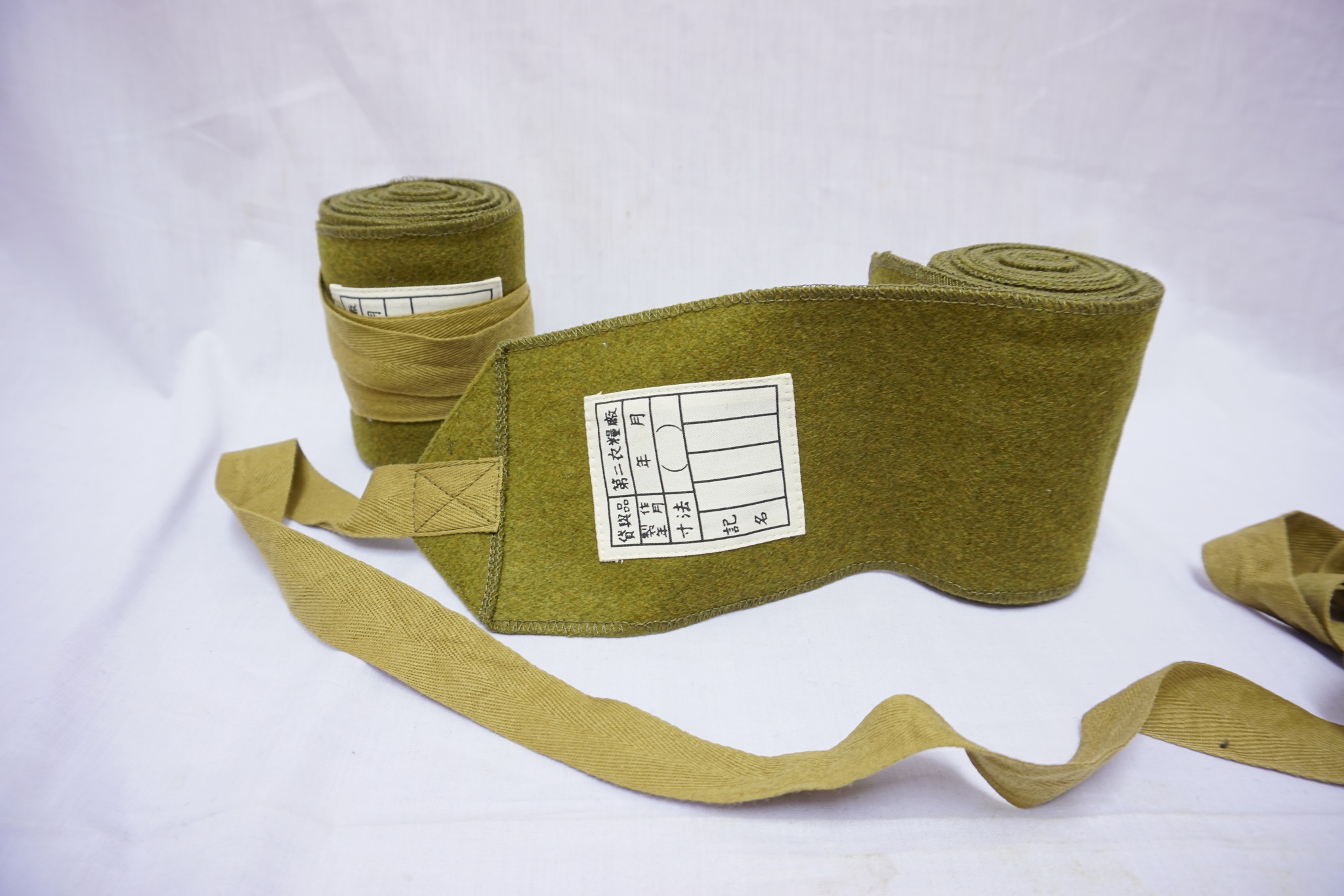 Legging Puttee Wool-OD Green Japanese Soldiers Thai BKK Militaria Shop ...
