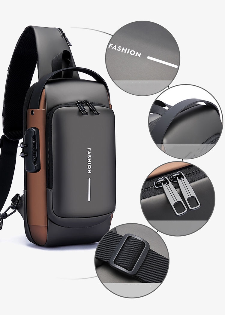 !Anti-Theft Shoulder Bag With Password For Men And Women Motorcycle ...