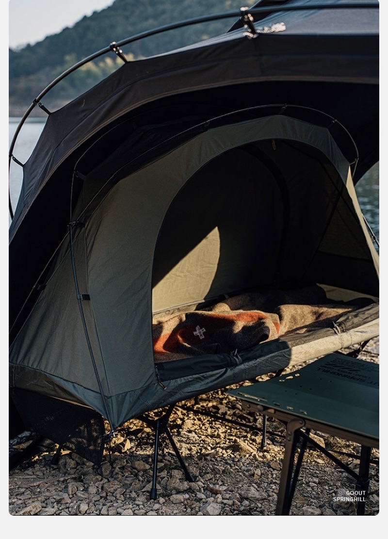 Go Out Springhill Camp Bed 1000D Fabric Weight 200kg | Shopee Malaysia