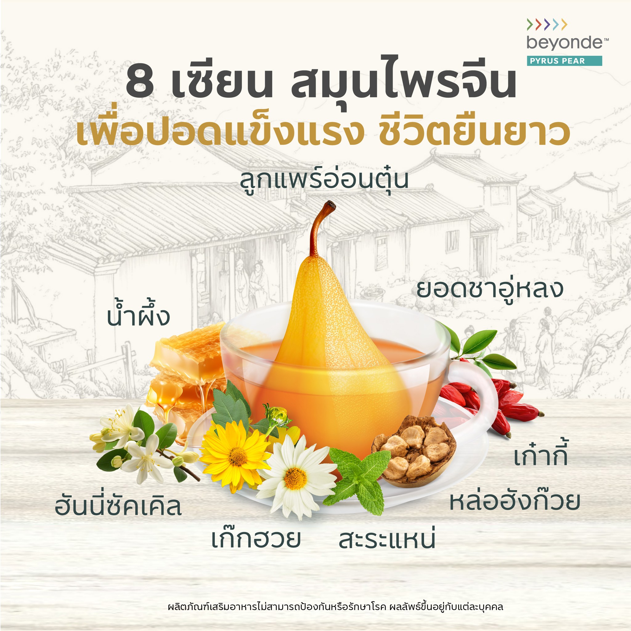 Beyond PYRUS PEAR (PYRUS PEAR) Braised Young And Chinese Herb Extract ...