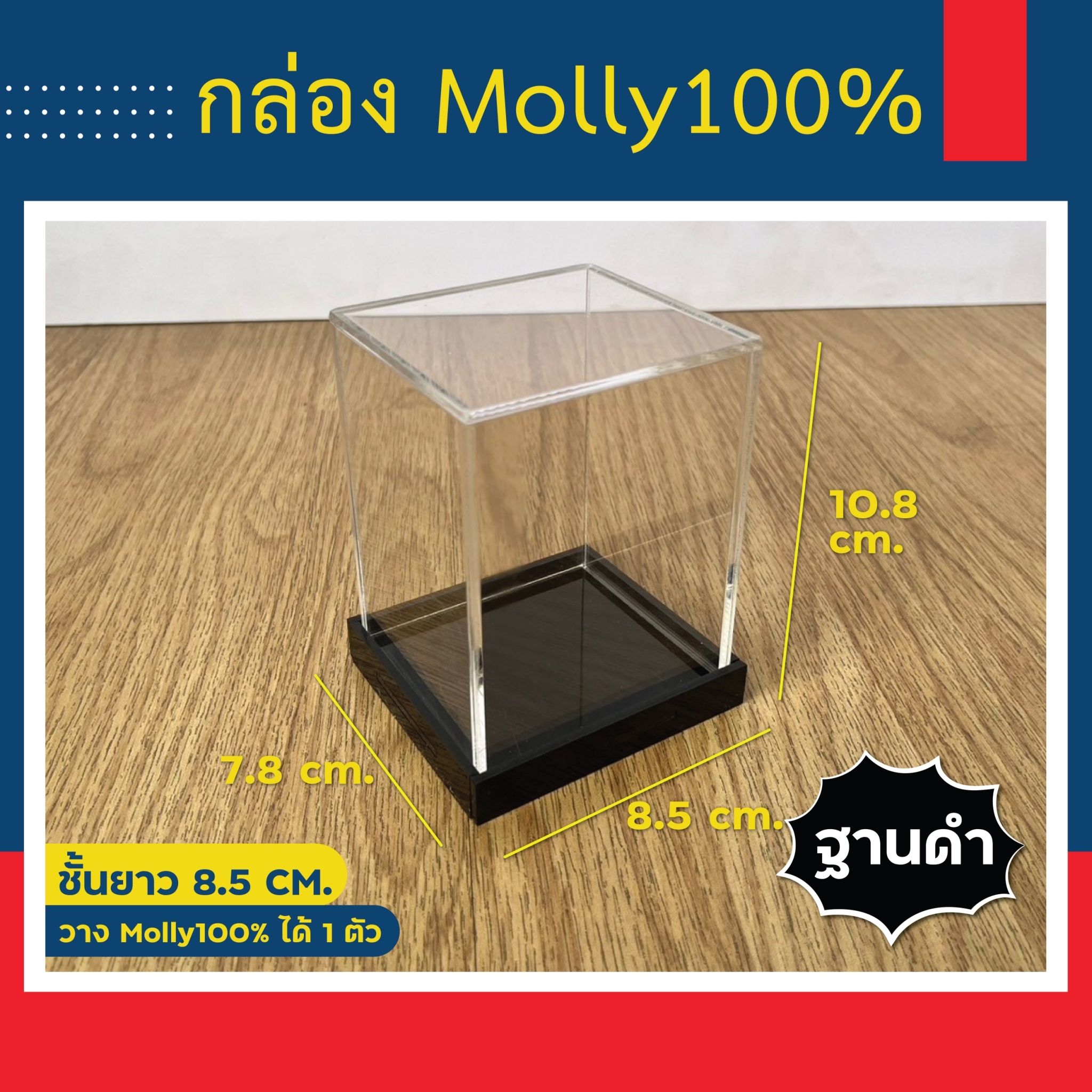 POP MART MEGA SPACE MOLLY 1 Acrylic Box Insert Figure Model Stackable ...