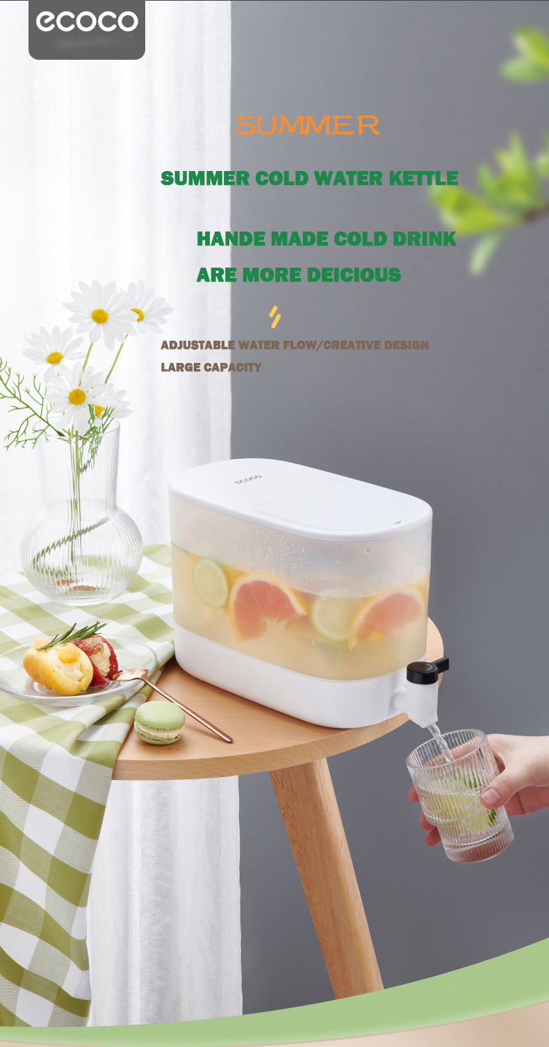 ECOCO 4L Water Cooler Drinking Bucket Premium Material With Tap E2212 | Shopee Malaysia