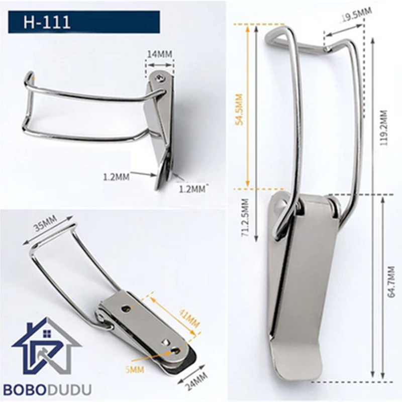 Tank Edge Lock Stainless Steel 304 Pin Ear Clip Lunch Box Chest Pot ...