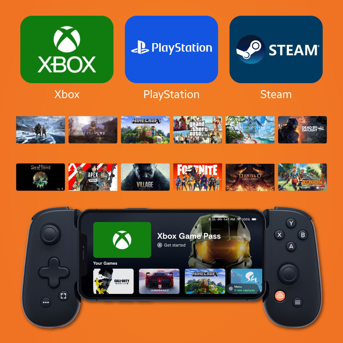 Backbone One-Gen 1 Lightning port-Gaming Controller for iPhone | Shopee ...