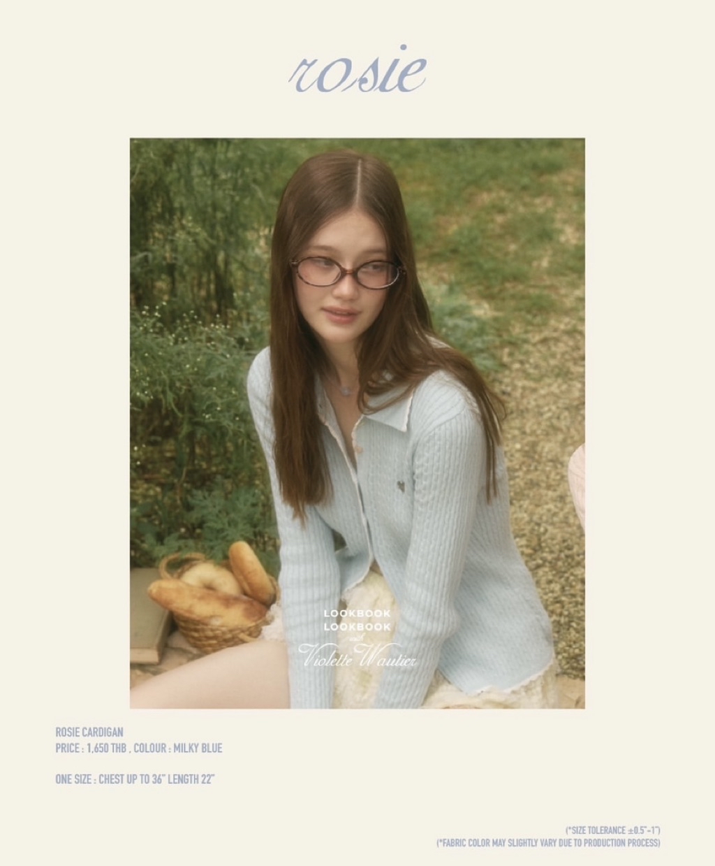 lookbook rosie cardigan Milky Blue (New in pack) cadigan New Model ...