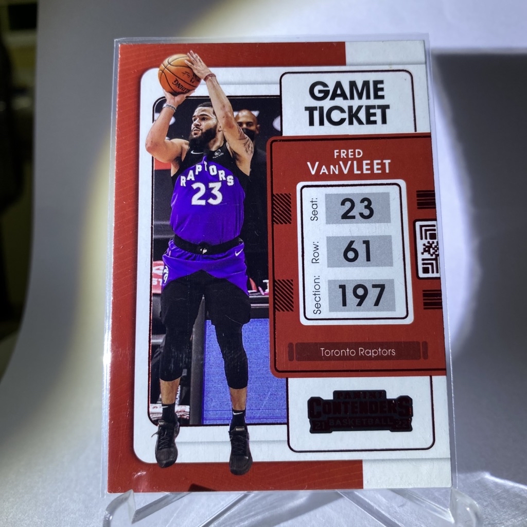 Basketball Player Card FRED VAV VLEET TORONTO RAPTORS GAME TICKET ...