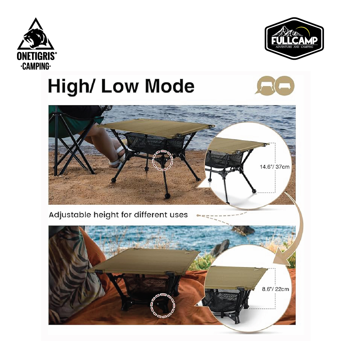 OneTigris DIPPER Camping Table Portable Lightweight Small | Shopee Malaysia