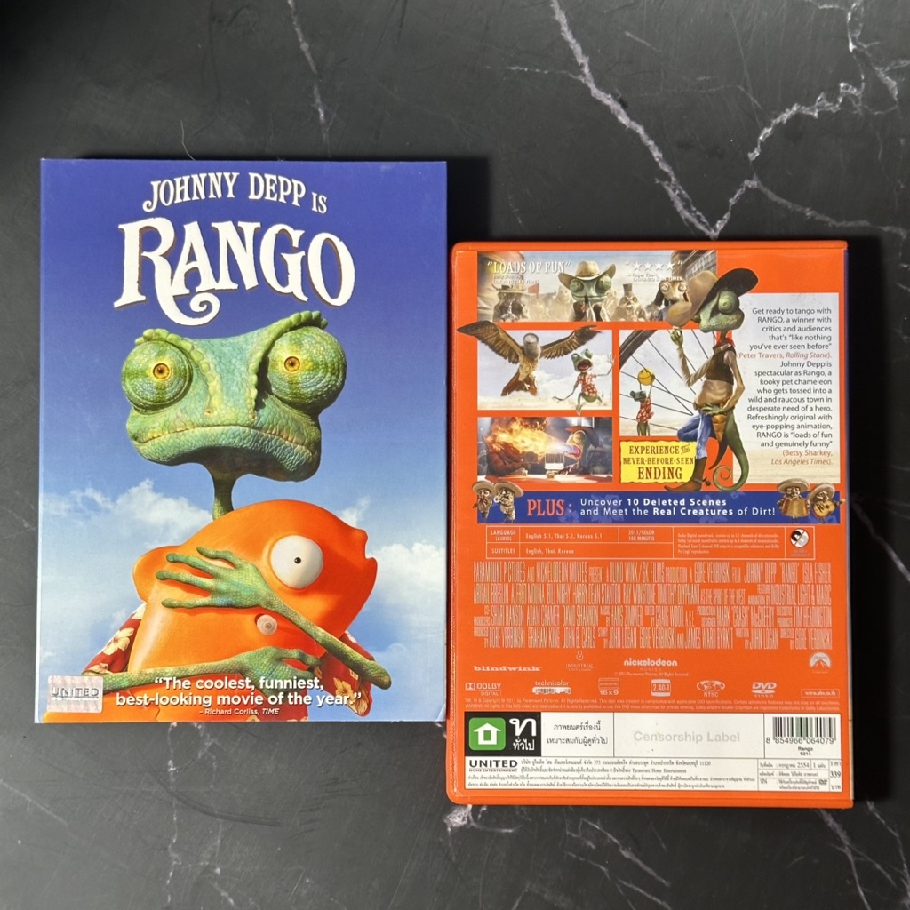 DVD Johny DEPP IS RANGO Cover master | Shopee Malaysia