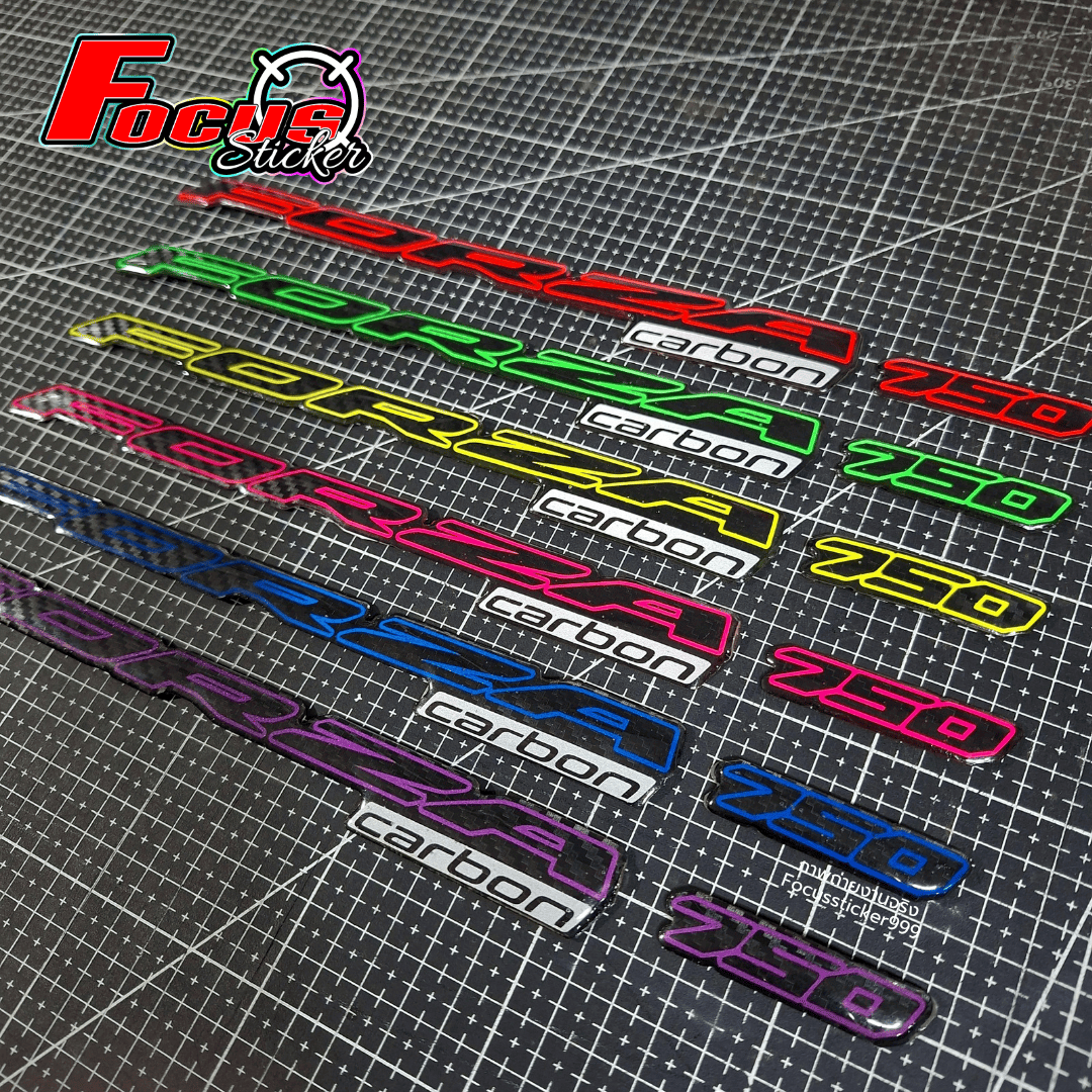 [1 Pair] 3d Carbon Logo Forza 350/750-Edition Good Corner Bending Not ...