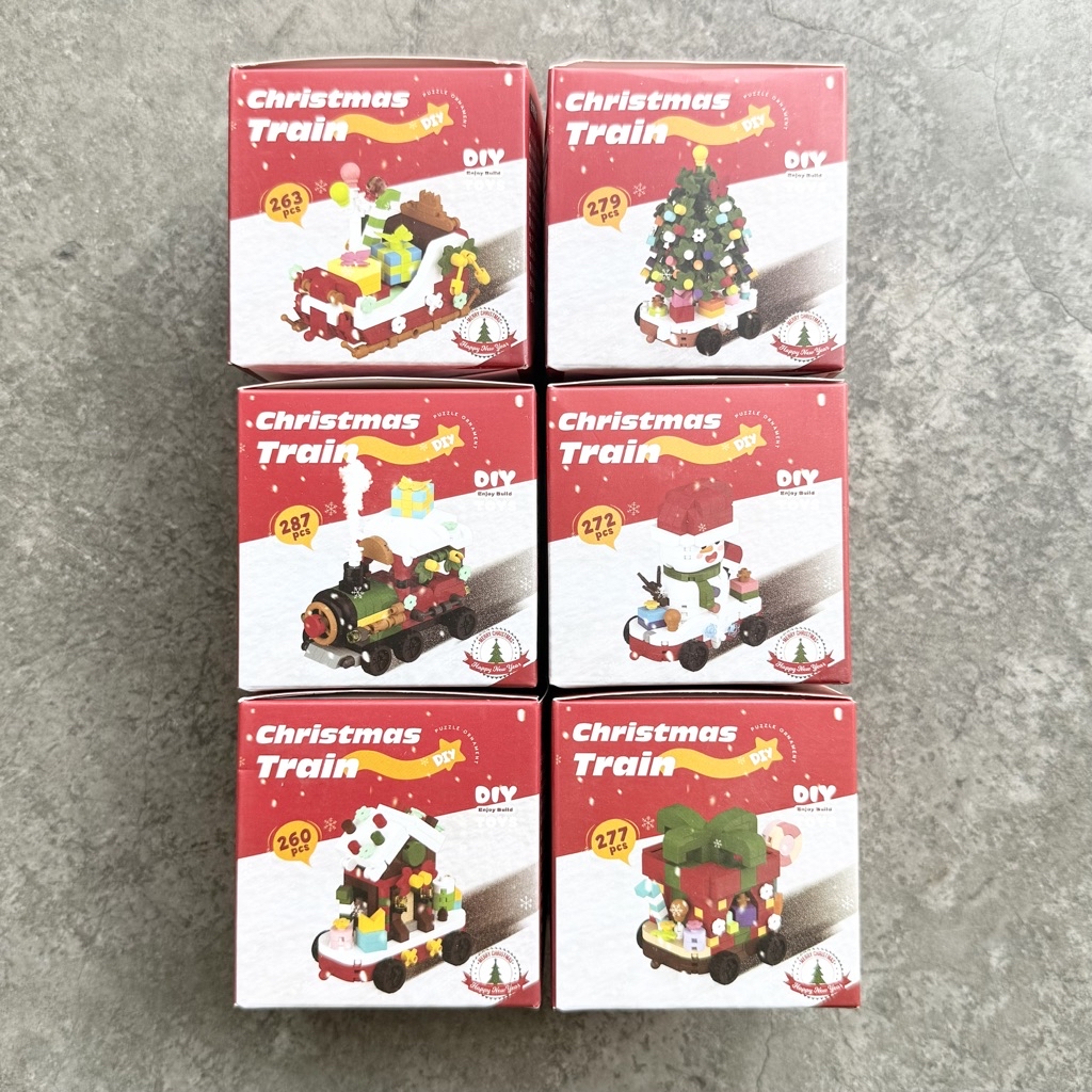 Nano Building Blocks M-christmas train (Set) | Shopee Malaysia