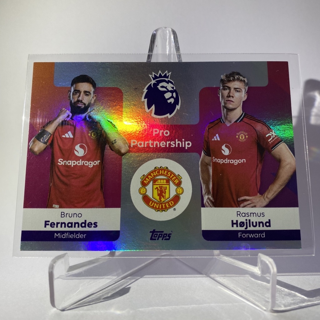 Football Card For Collection BRUNO FERNANDES RASMUS HOJLUND MANCHESTER ...